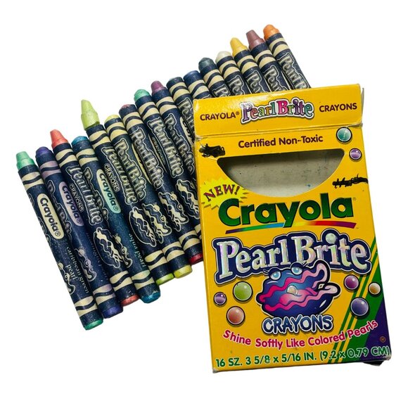 Crayola | Office | Vintage Crayola Pearl Brite Crayons 6 Box Shine ...